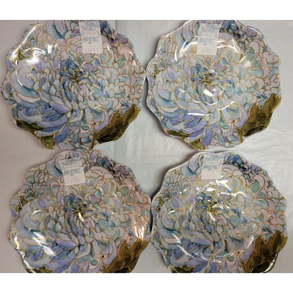 Shabby Chic | Dining | 4 Shabby Chic Blue Peony 1 Dinner Plates ...